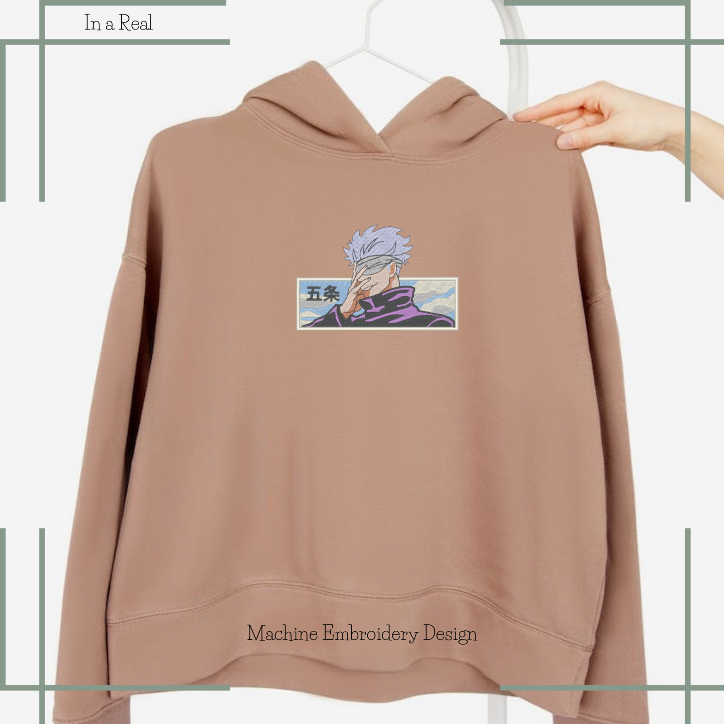 Gojo Satoru Character Embroidery Design – Anime Fan Art – Machine ...