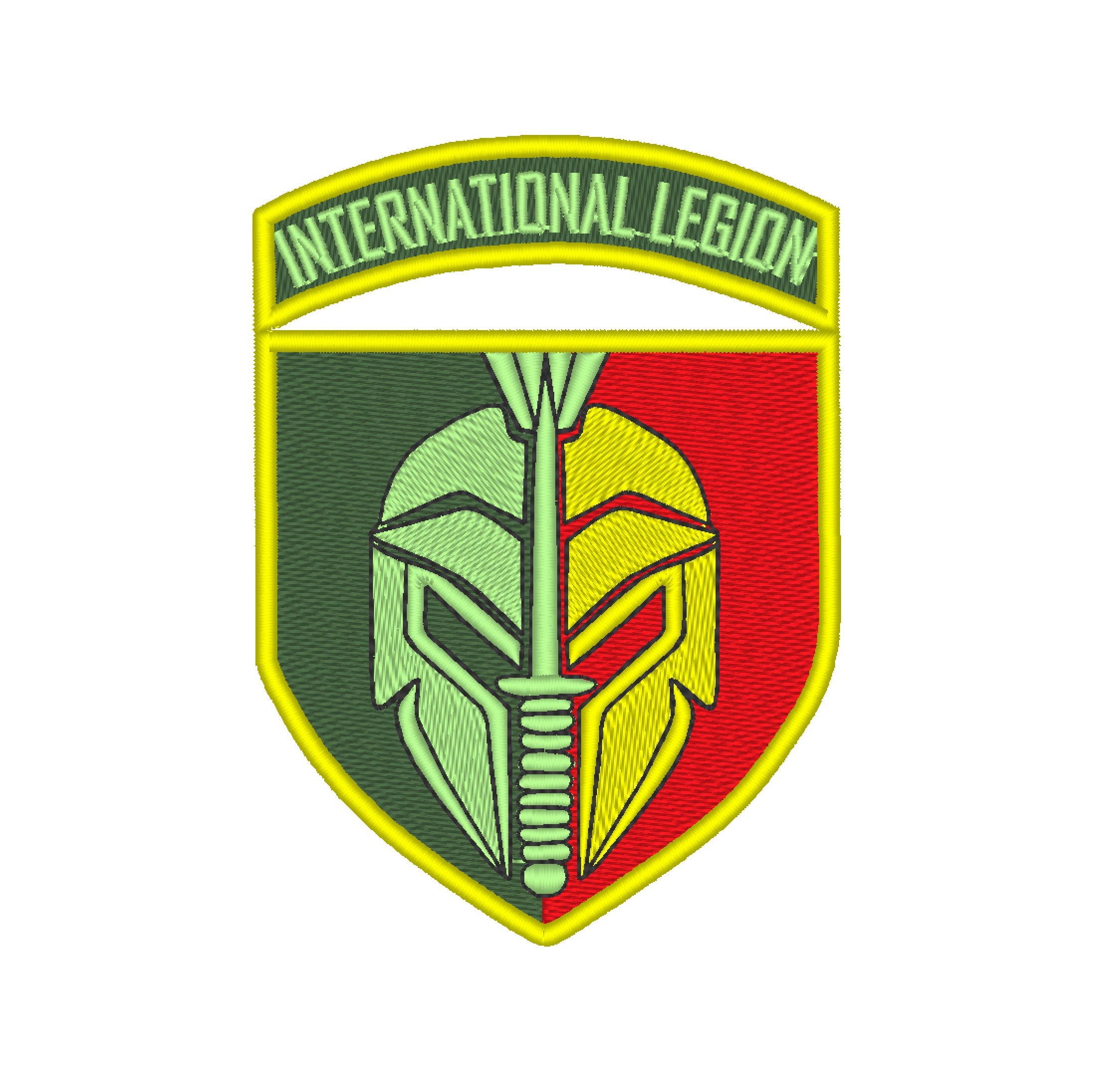First International Legion Patch Embroidery Design – Photo Stitches