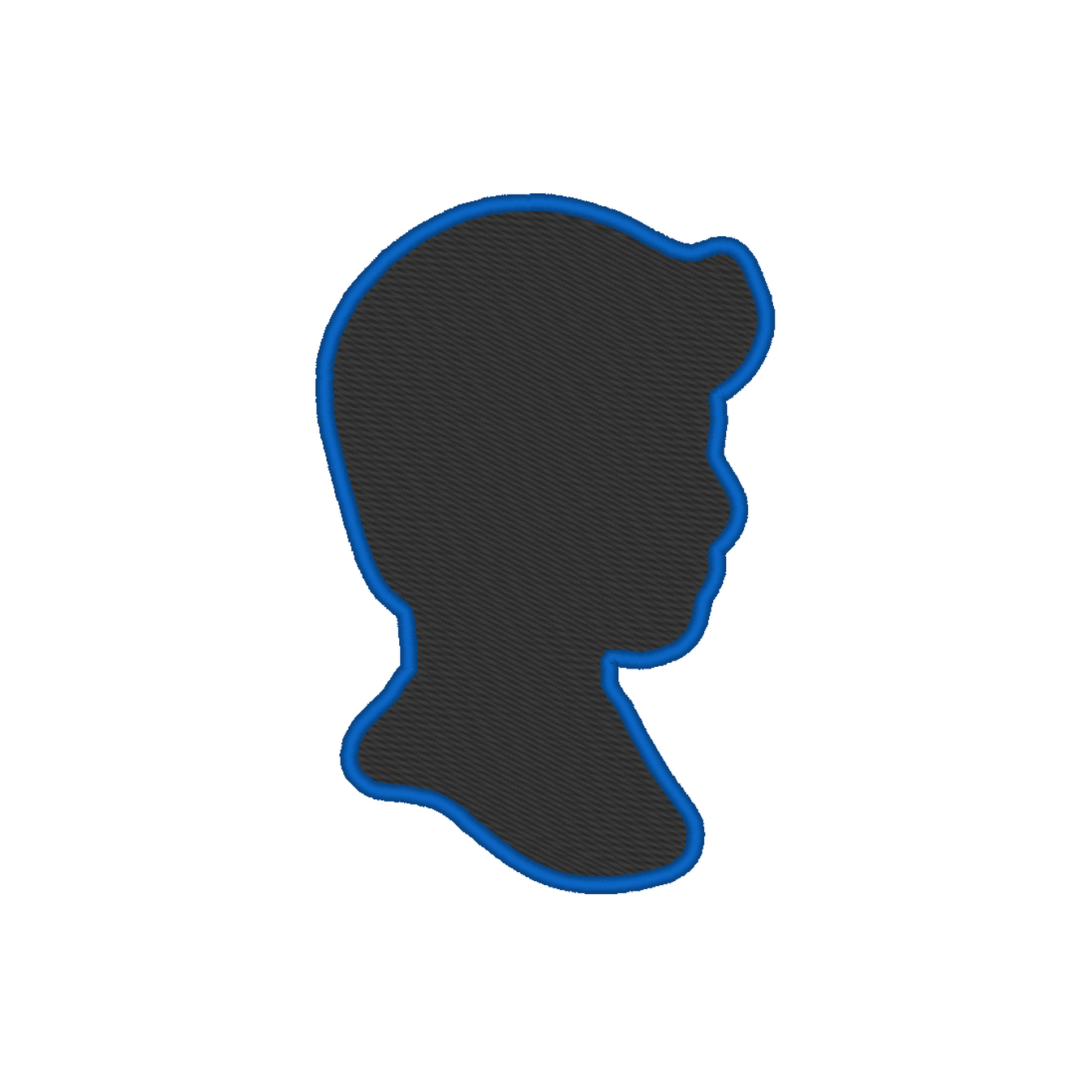 Ken Silhouette Inspired Parody Embroidery Design