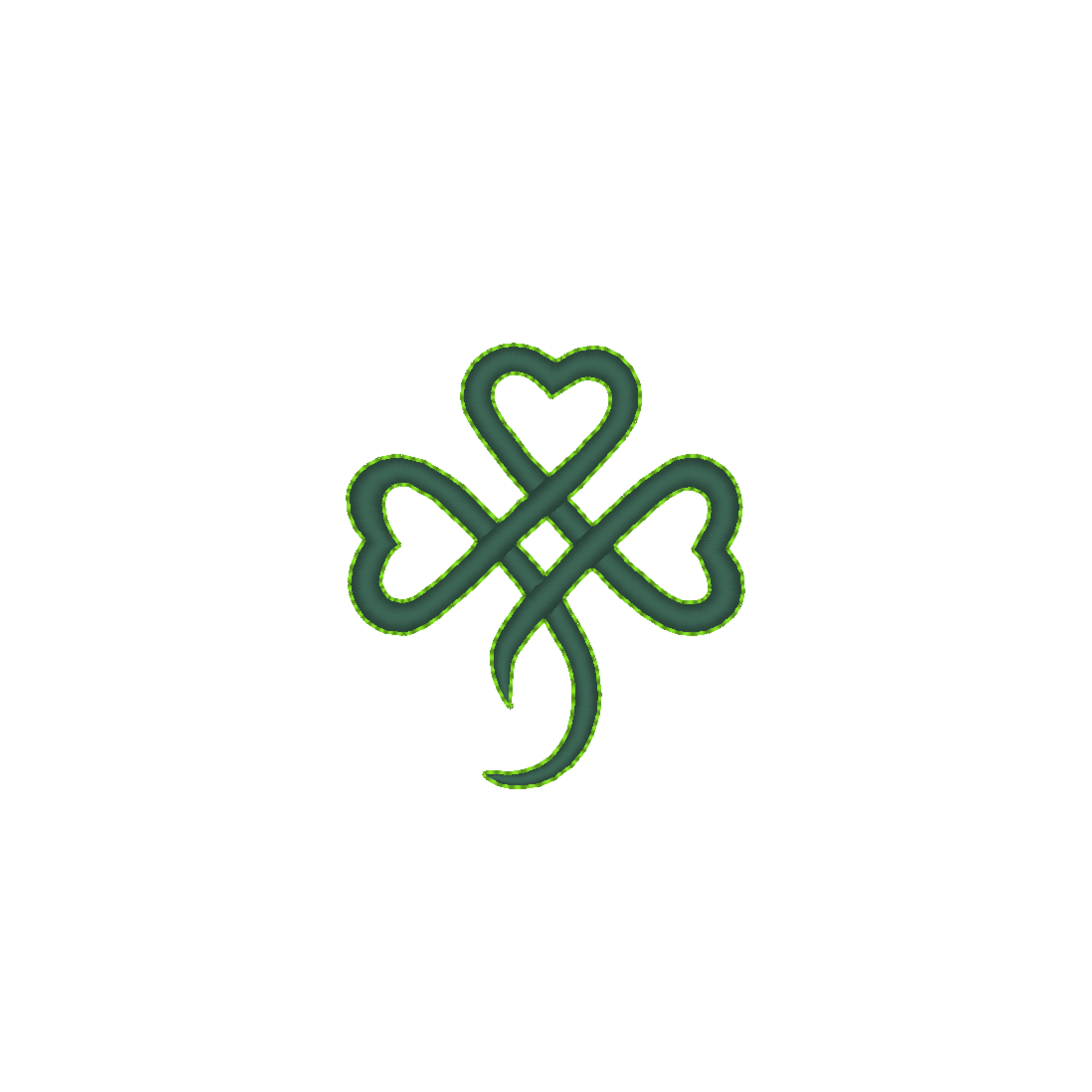 Celtic Clover Logo Embroidery Design – Classic & Bold