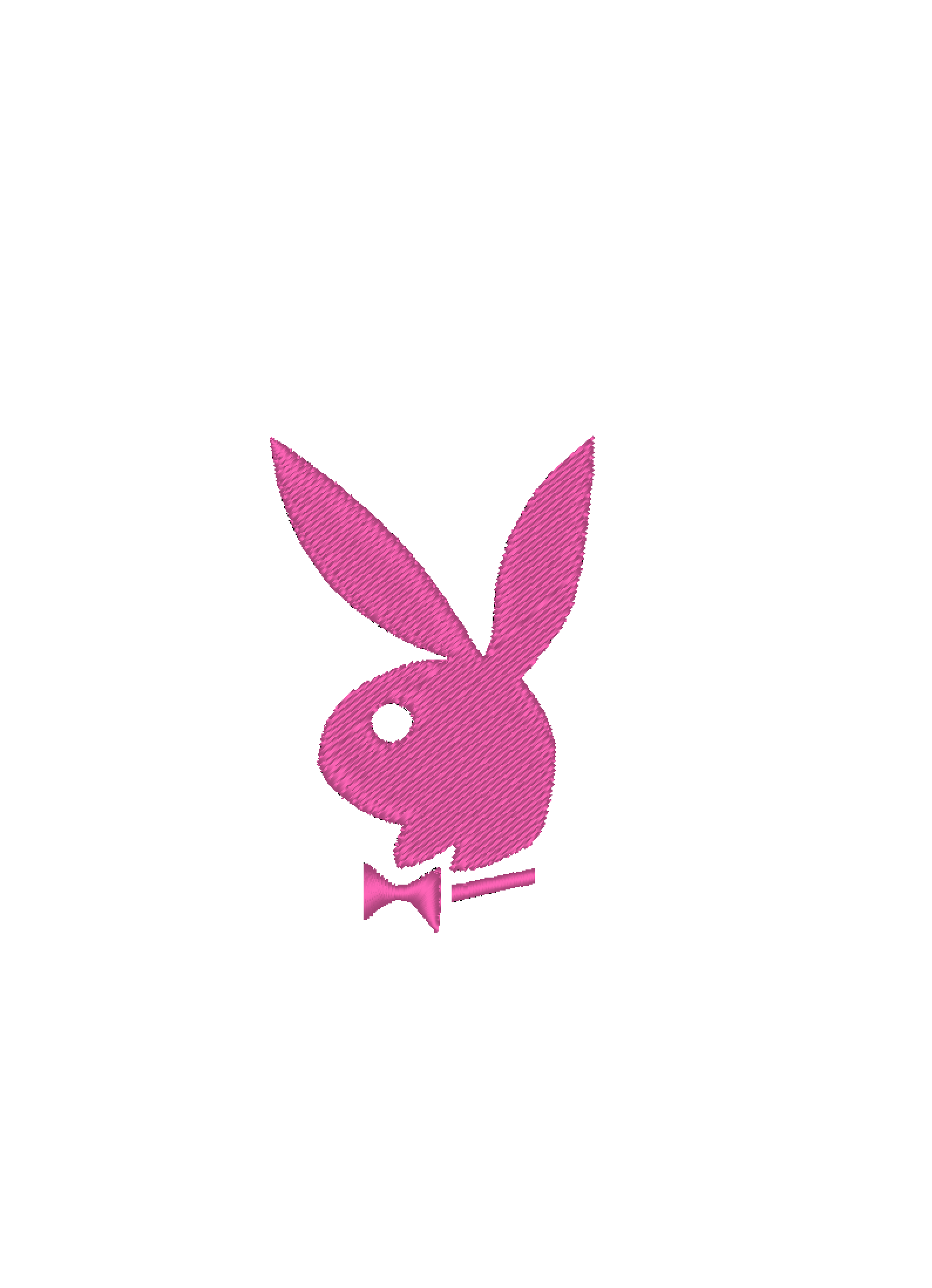 Playboy logo Parody - Embroidery Design